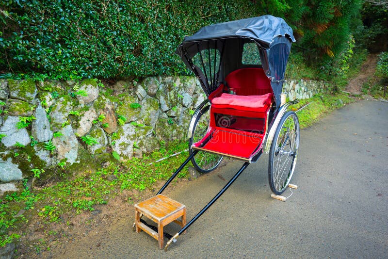 Japanese Rickshaw at the Bamboo Forest of Arashiyama Stock Image ...