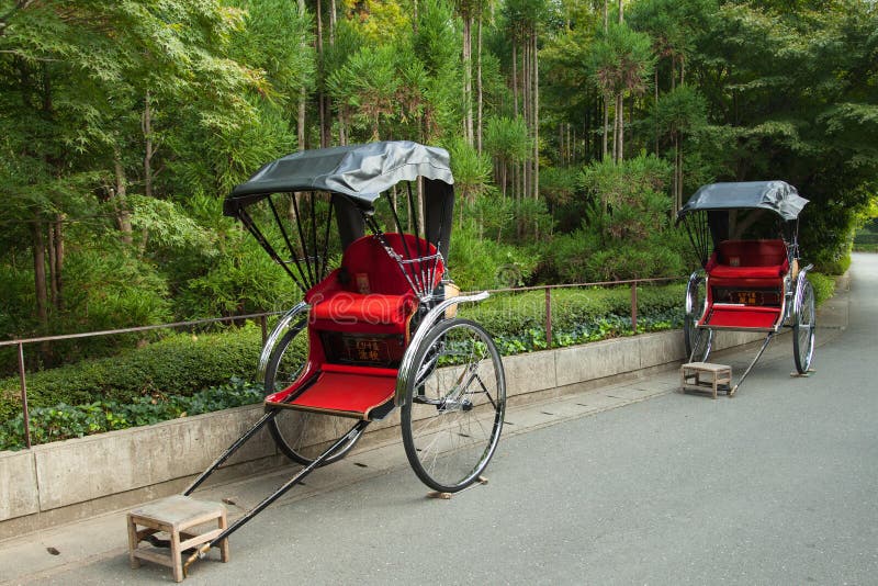 Japanese rickshaw in kyoto stock image. Image of travel - 30618685