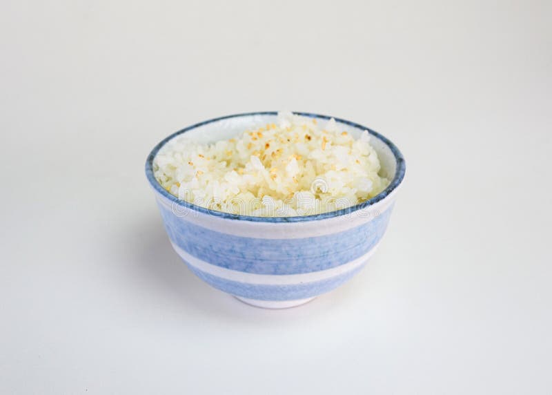 Japanese Ripe Rice with Sesame in Ceramic Cup Stock Image - Image of ...