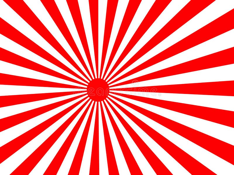 Japanese Rising Sun Waves Seamless Background Stock Vector ...