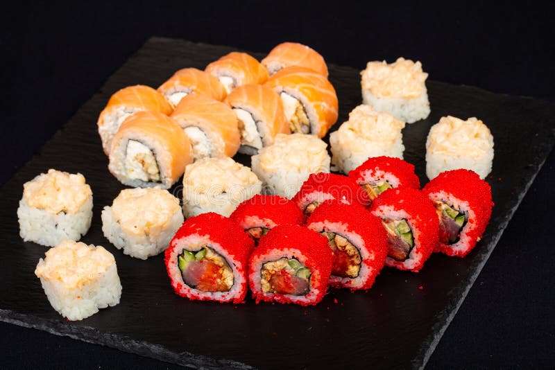 Japanese roll set stock image. Image of asia, rolls - 126020733
