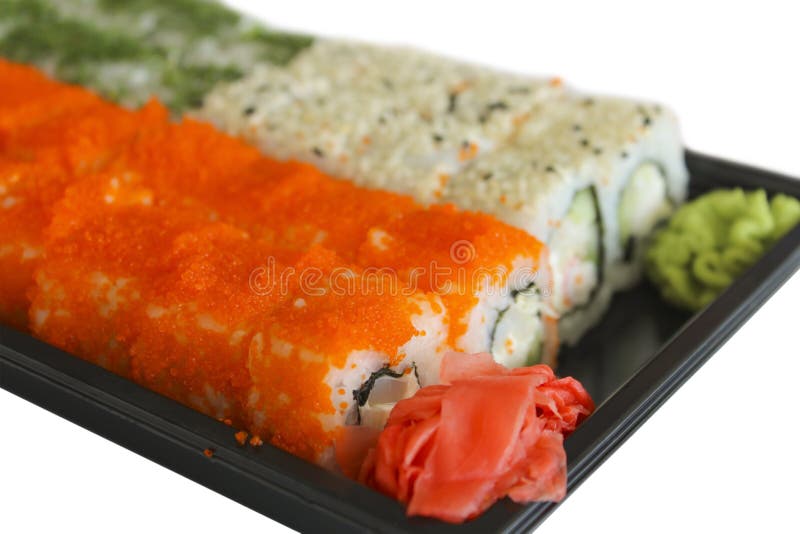 Japanese rolls stock image. Image of wrap, avocados - 102778575