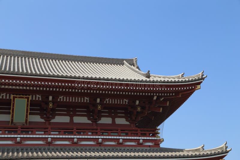Japanese roof style stock image. Image of buddhist, japan - 41276521