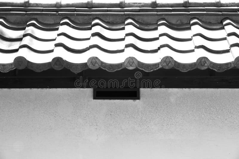 Japanese roof tile stock image. Image of exterior, texture - 93255821