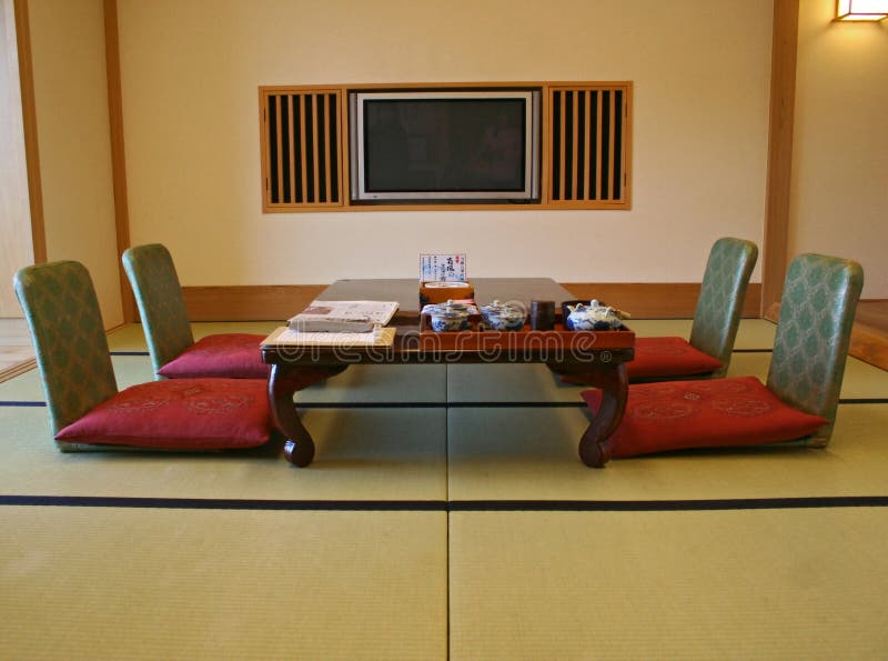Japanese Room stock photo. Image of peace, tatami, zabuton - 731510