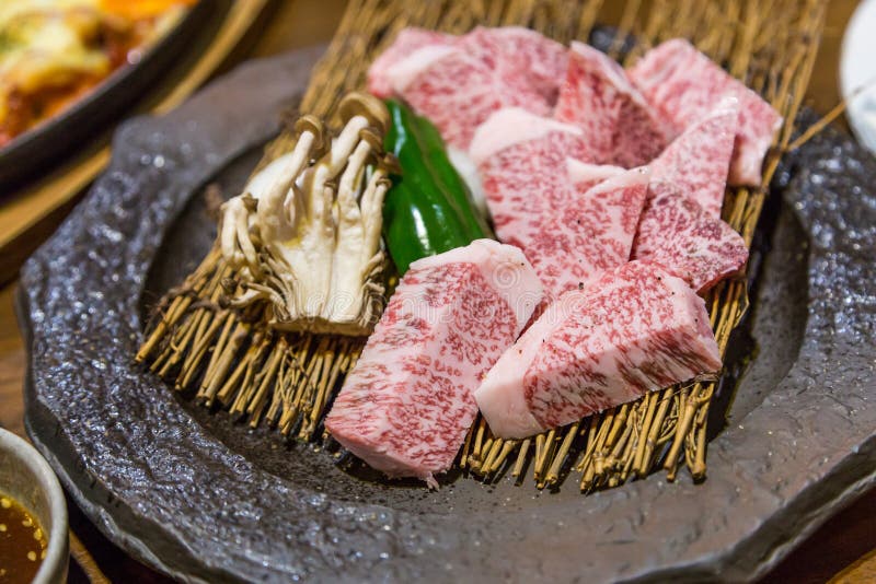Japanese Saga Raw Beef for Grill and Steak Stock Image - Image of steak ...