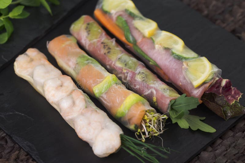 Japanese Salad Roll stock image. Image of asia, healthy - 103179111