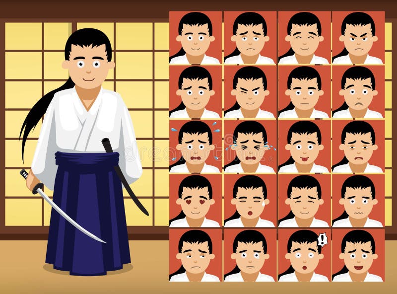 Samurai Faces Stock Illustrations – 39 Samurai Faces Stock ...