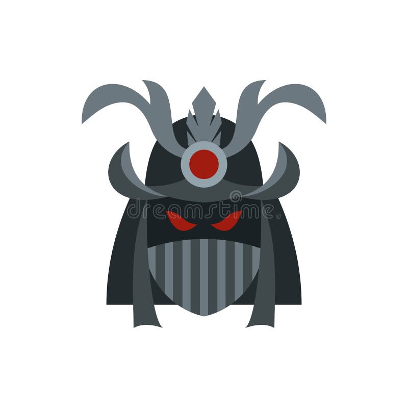 Monochrome Samurai Mask Stock Illustrations – 286 Monochrome Samurai ...