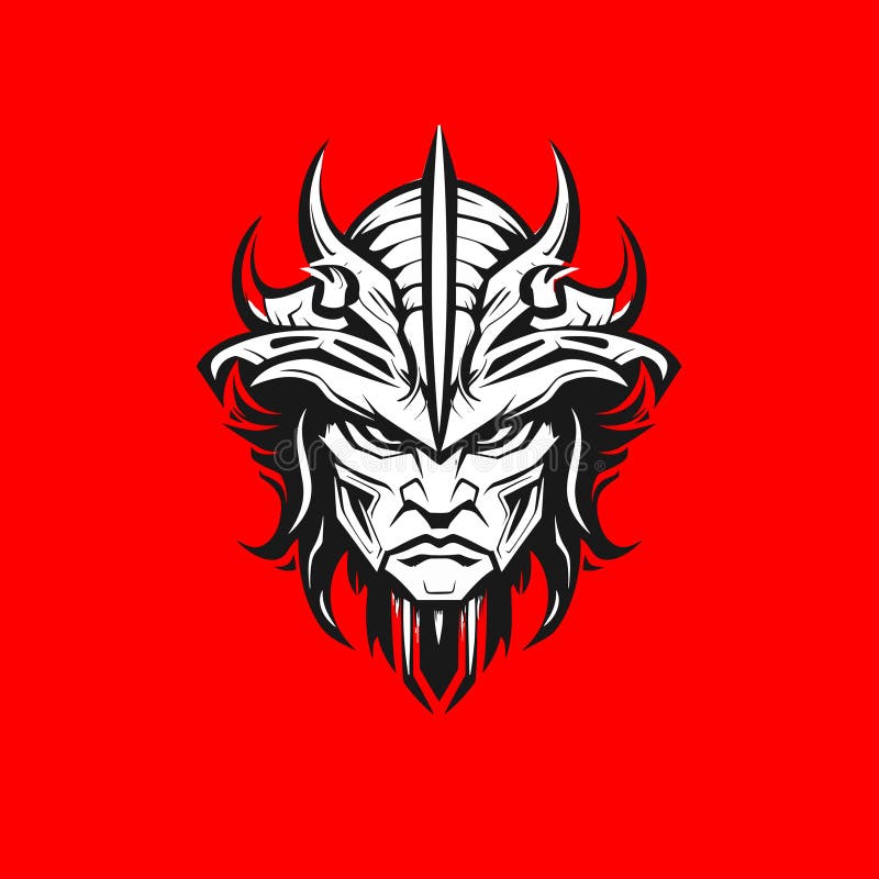 Japanese Samurai Warrior on Illustration Vector Stock Vector ...