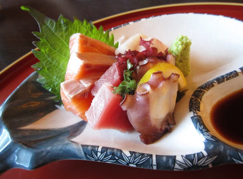 Japanese Sashimi stock photo. Image of sushi, wasabi - 59558564