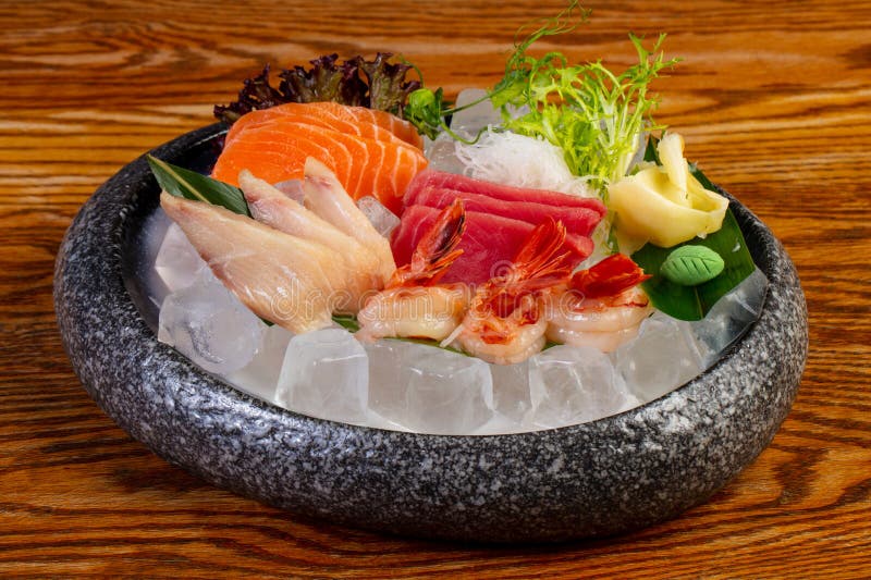 Japanese Sashimi set stock photo. Image of seafood, freshness - 127288882