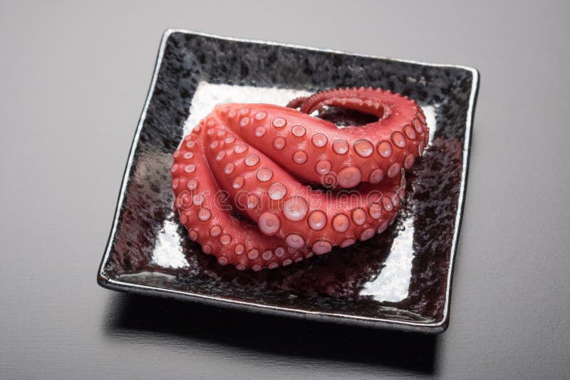 Japanese Sashimi - Tako Octopus Stock Image - Image of japanese, asian ...