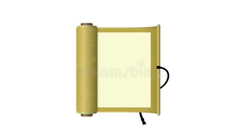 Japanese Scroll Paper Opening Animation 4K, MP4 / Gold Stock Footage ...