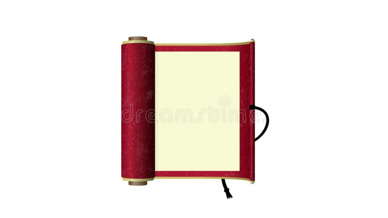 Japanese Scroll Paper Opening Animation 4K, MP4 / Red Stock Footage ...