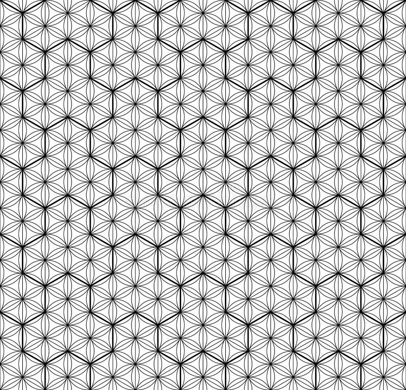 Seamless Traditional Japanese Geometric Ornament .Black and White Stock ...