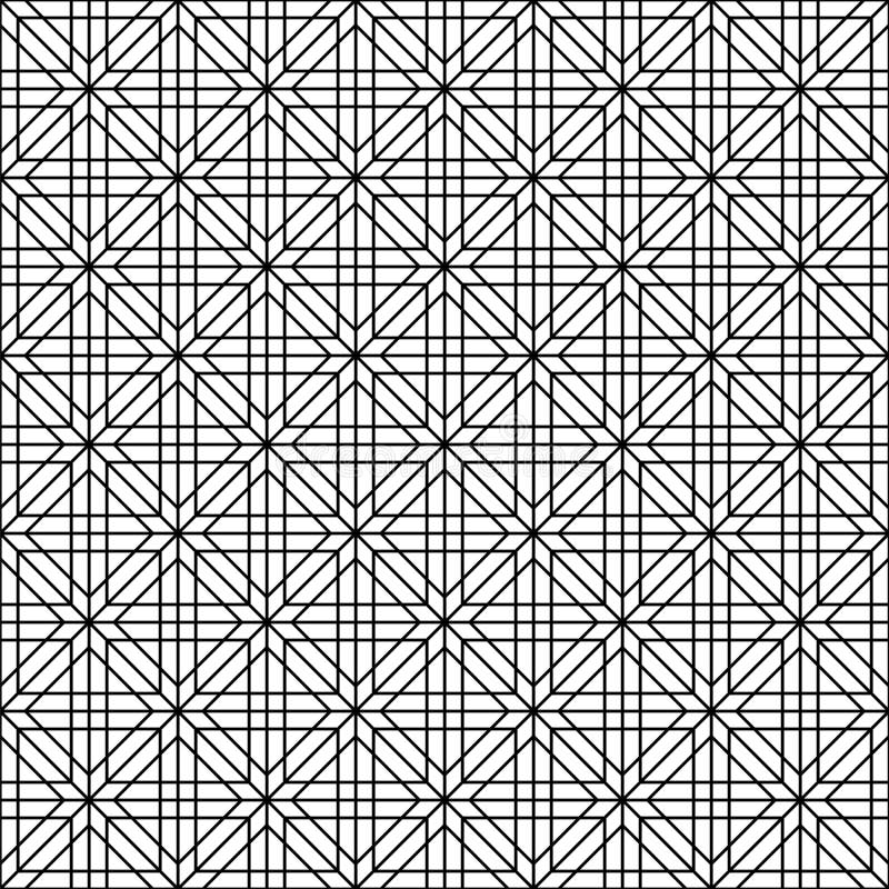 Seamless Traditional Japanese Geometric Ornament .Black and White Stock ...