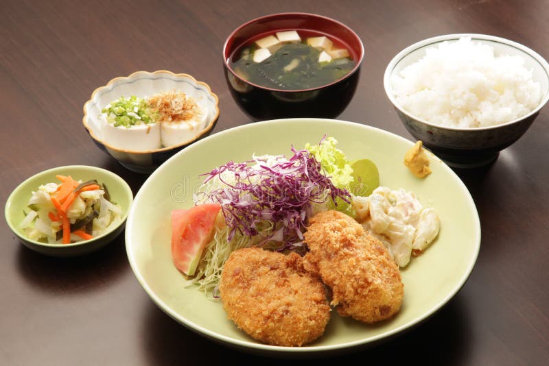Japanese set meal stock image. Image of food, traditional - 88040525