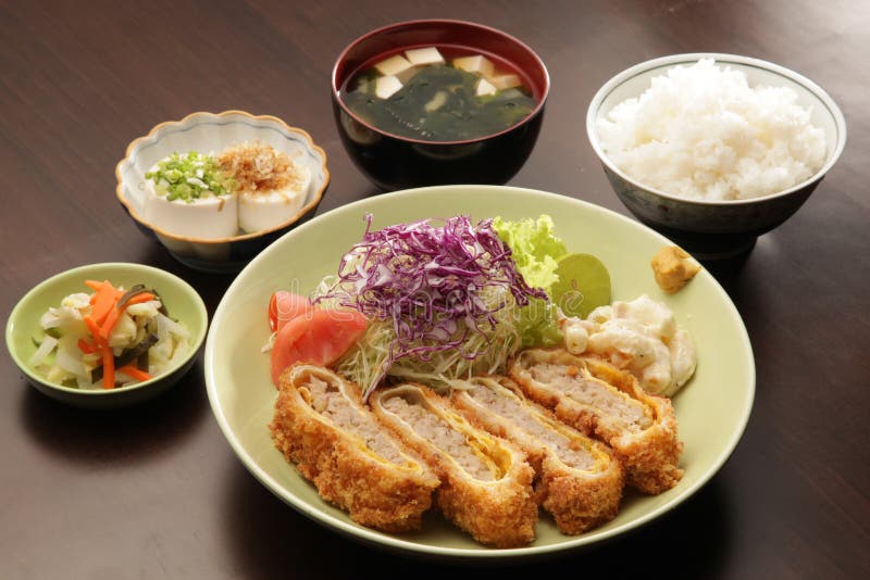 Japanese set meal stock image. Image of traditional, cuisine - 88040599
