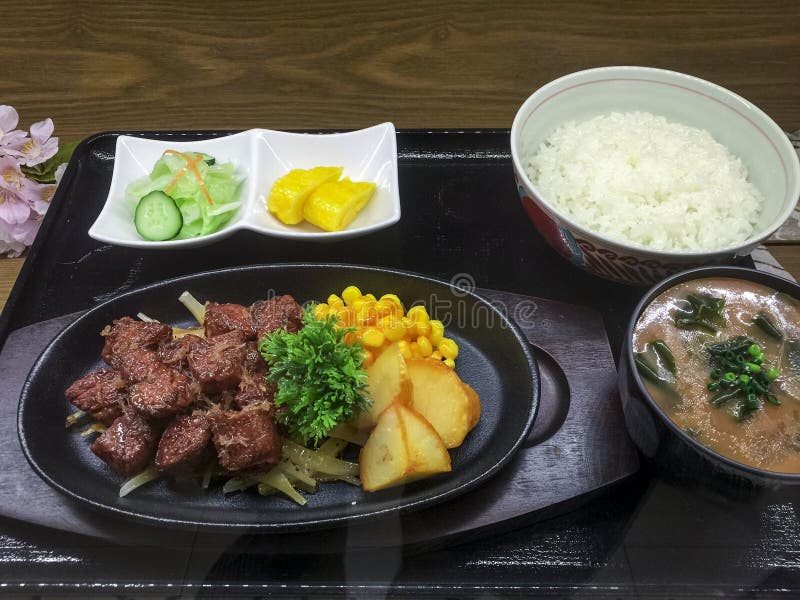 Japanese set menu stock photo. Image of paraffin, beef - 70112030