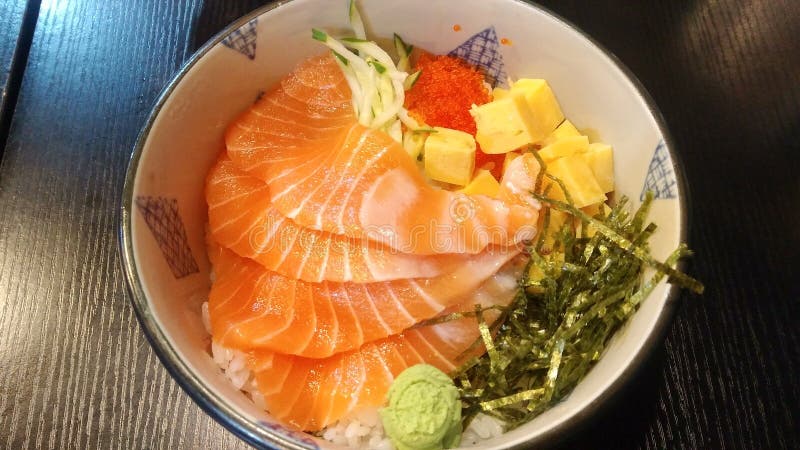 Japanese Shashimi Set with Rice Stock Image - Image of restaurant ...