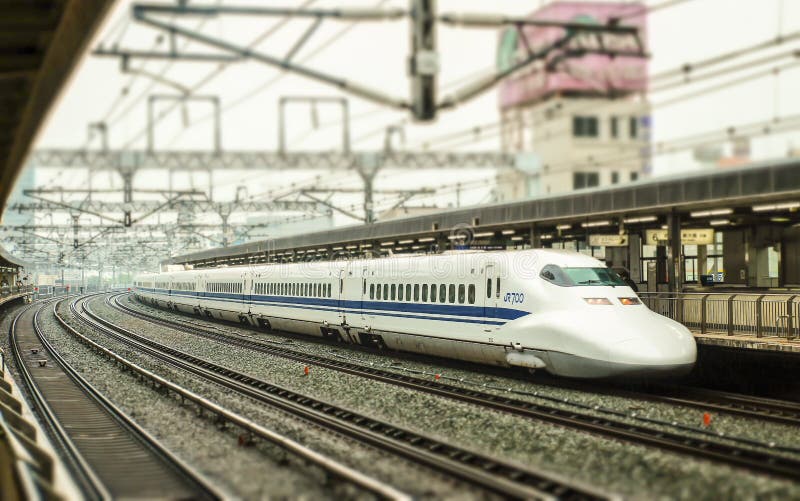Japanese Shinkansen editorial photography. Image of transportation ...