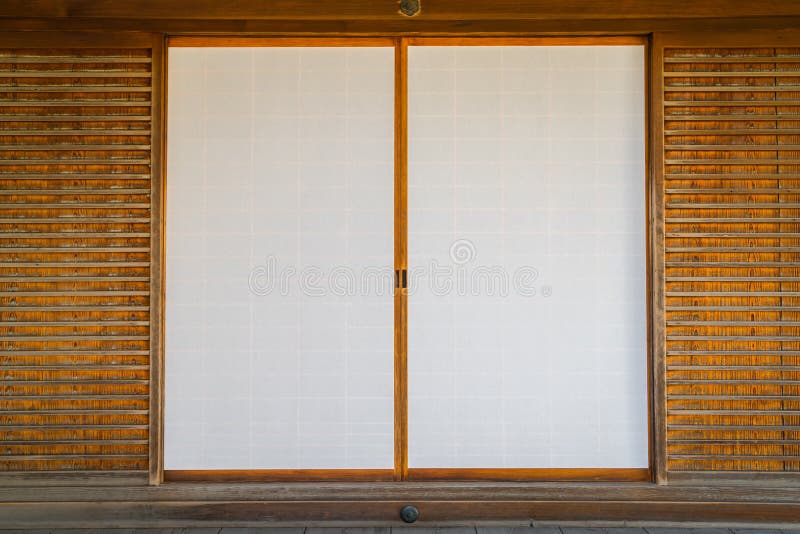 Japanese Sliding Paper Door . ,Filtered Image Processed Vintage Stock ...