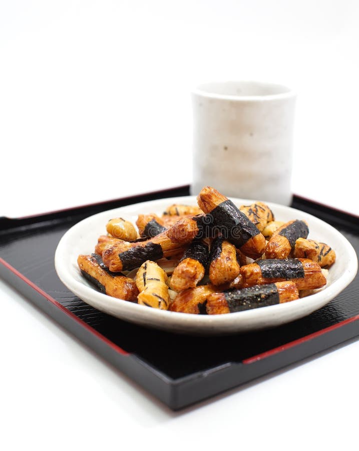 Japanese snack and tea stock image. Image of nutrition - 28634471