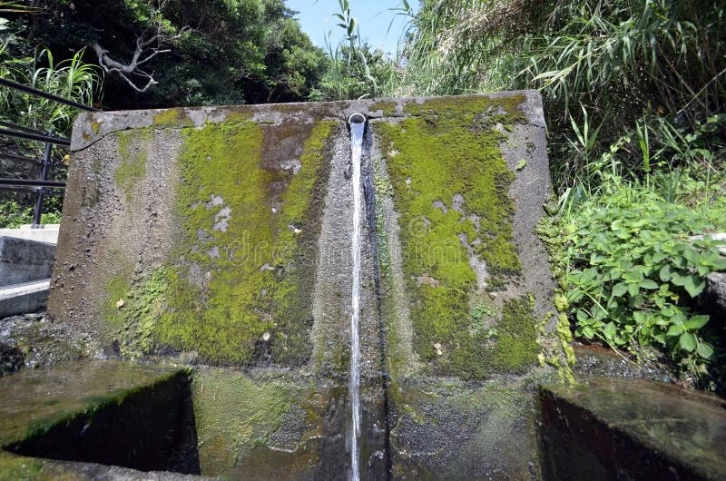 Japanese Spring Water Point Stock Image - Image of clean, beautiful ...
