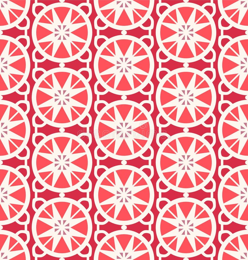 Japanese Star Flower Vector Seamless Pattern Stock Vector ...