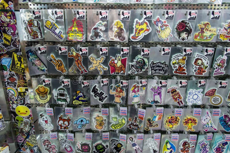 Japanese Stickers editorial photography. Image of tokyo - 56580247