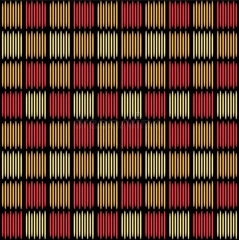 Japanese Stripe Checkered Vector Seamless Pattern Stock Vector ...