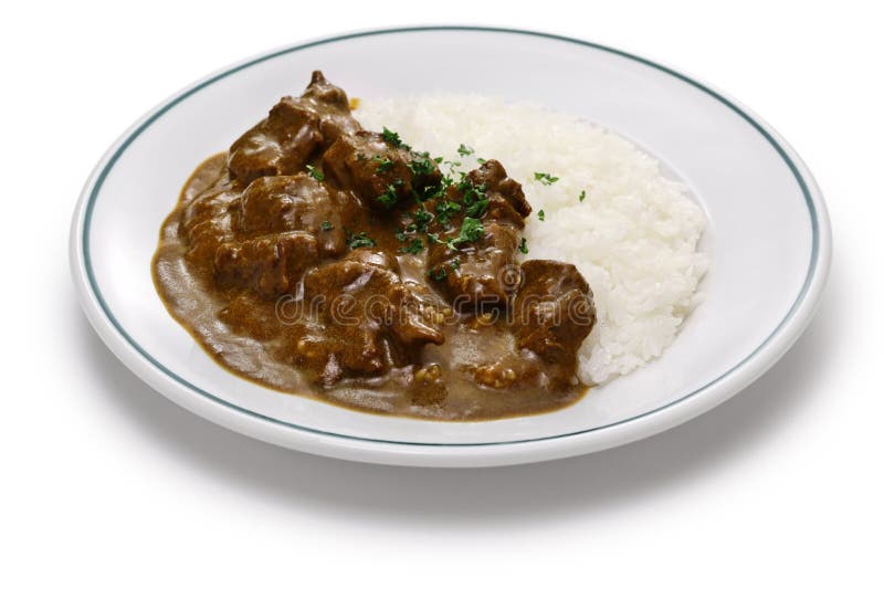 Japanese-style Beef Curry Rice ( Curry and Rice are Served Together on ...