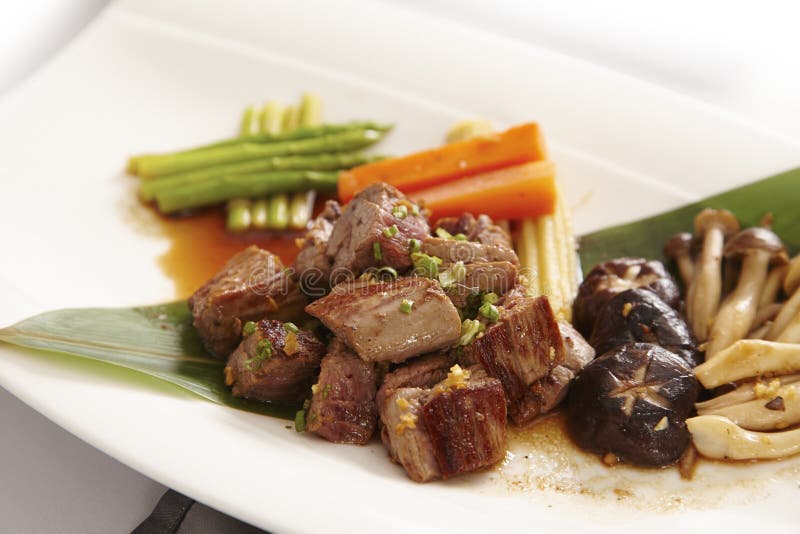 Japanese-style beef steak stock image. Image of grill - 113698563