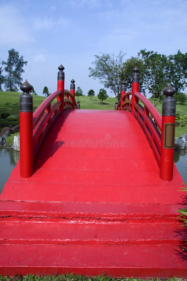 Japanese style bridge stock photo. Image of water, culture - 11058386