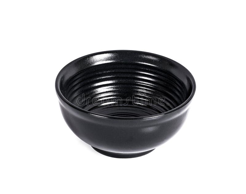 Japanese Style Ceramic Empty Rice Bowl. Isolated on White Background ...