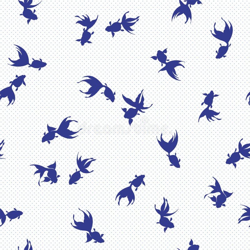 Japanese Style and Elegant Goldfish Pattern, Stock Vector ...