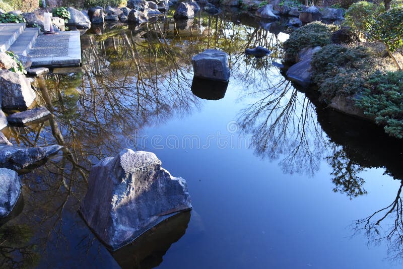 Pond water surface stock image. Image of outdoor, japan - 138323359
