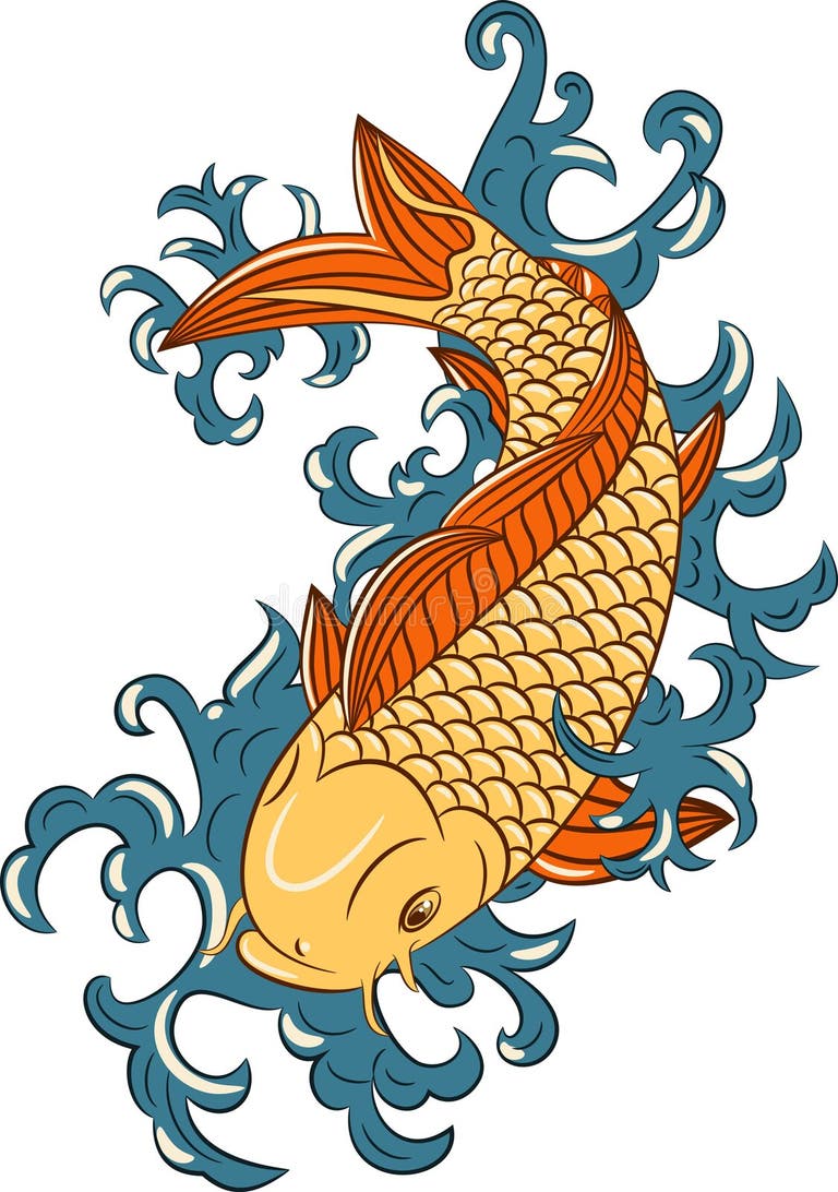 Koi Carp Oriental Fish Stock Illustrations – 6,595 Koi Carp Oriental ...