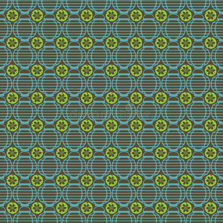 Japanese Style Lantern and Flower Repeat Pattern Stock Illustration ...