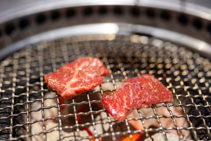 Japanese Style Meat Barbecue Stock Image - Image of barbecue, steak ...