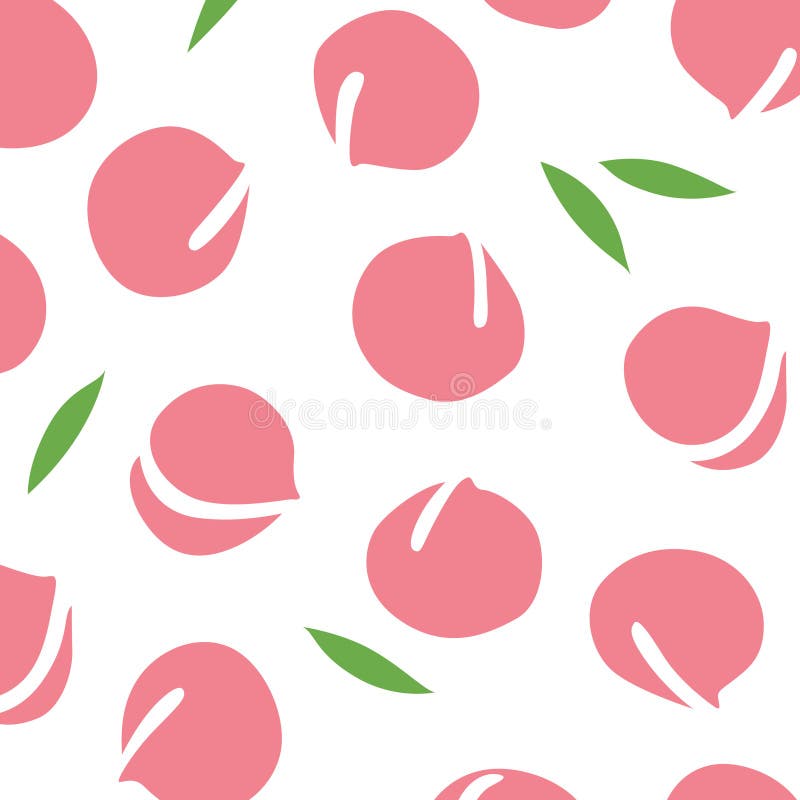 Japanese peach pattern stock vector. Illustration of culture - 101087624