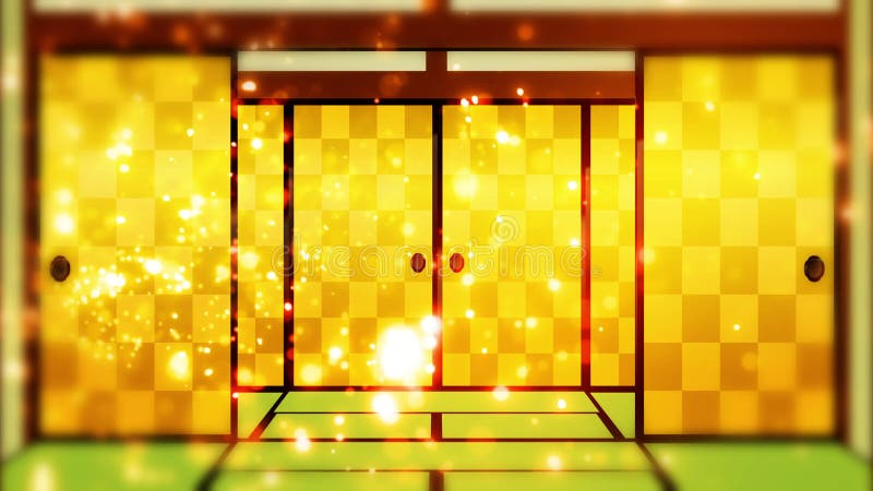 Shoji Japanese Traditional Sliding Door Open and Close 4K Animation ...