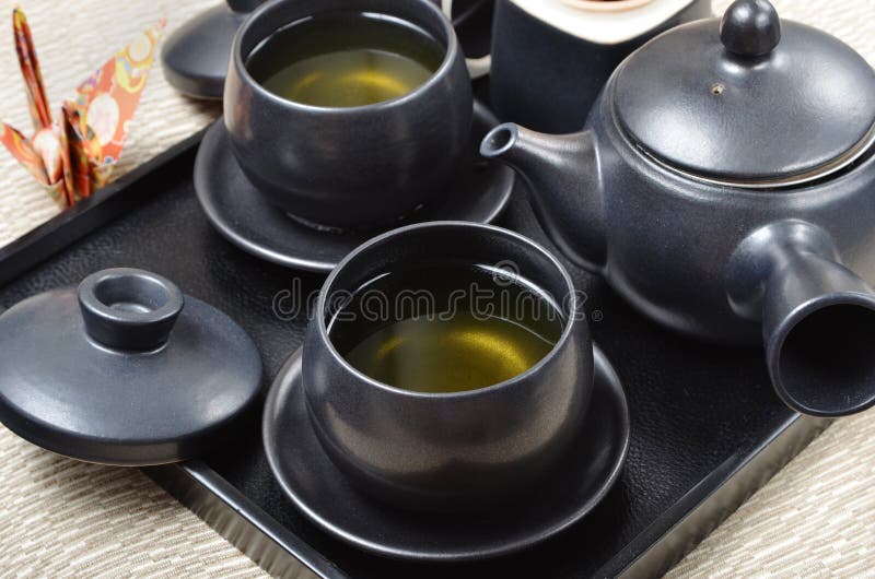 Japanese style tea set stock image. Image of culture - 30460111