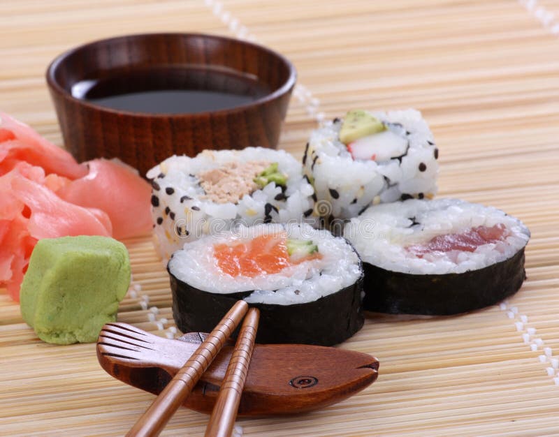 Japanese sushi stock photo. Image of japan, asia, delicatessen - 11618042
