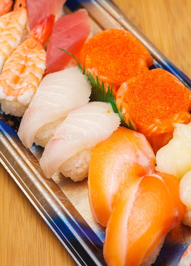 Japanese sushi bento box stock image. Image of sashimi - 33570875