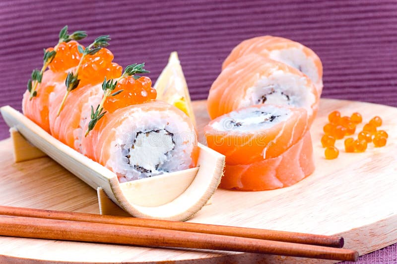 Japanese sushi stock photo. Image of salmon, fish, sushi - 30218802