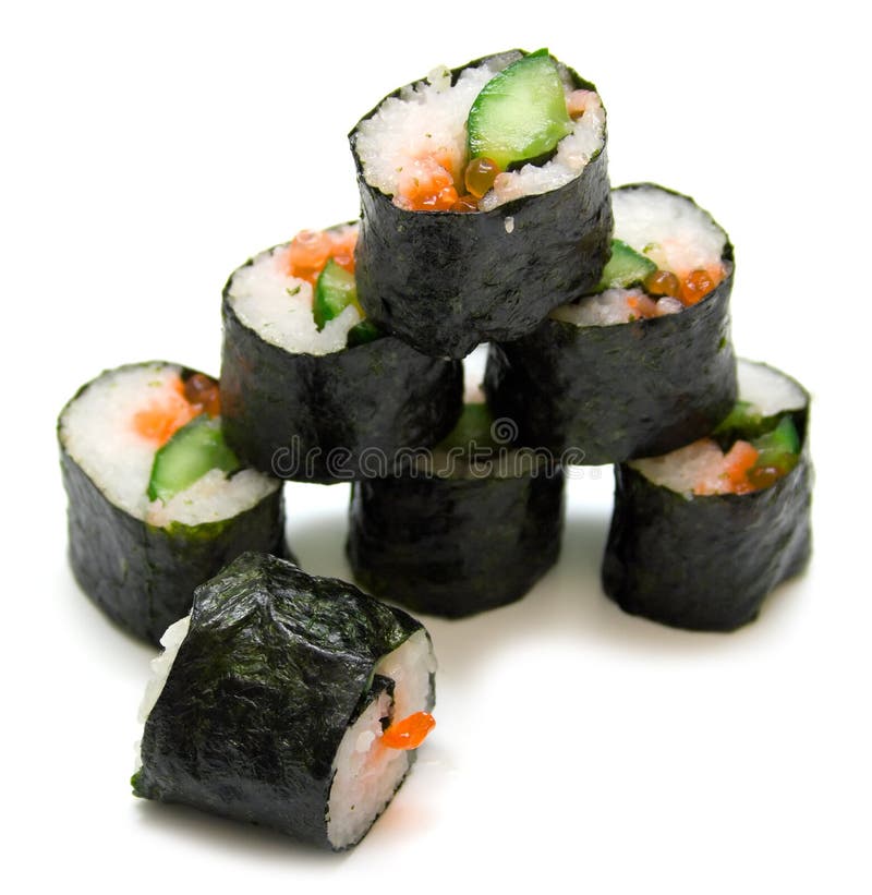 Japanese sushi nori stock image. Image of white, sushi - 7757679