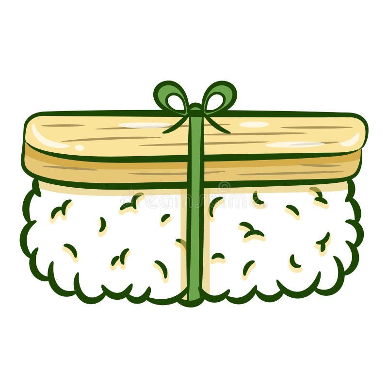 Japanese Sushi Rice with Tamago Cute Drawing Stock Vector ...
