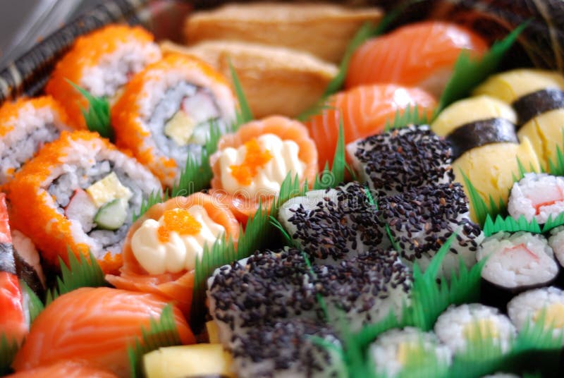 Japanese Sushi Set stock photo. Image of sushi, tamago - 17393064